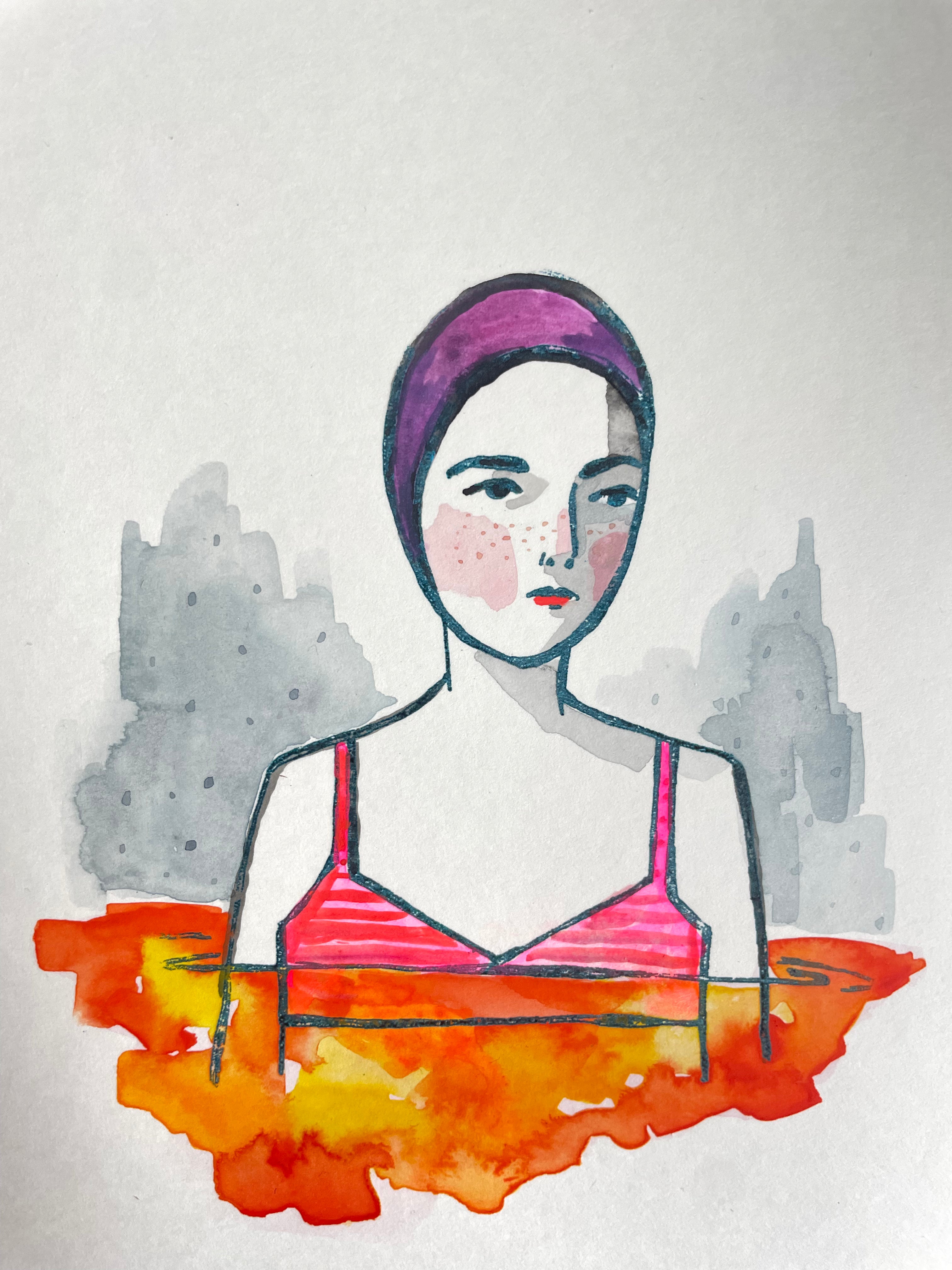 She swam in a lake of fire – this is all I know